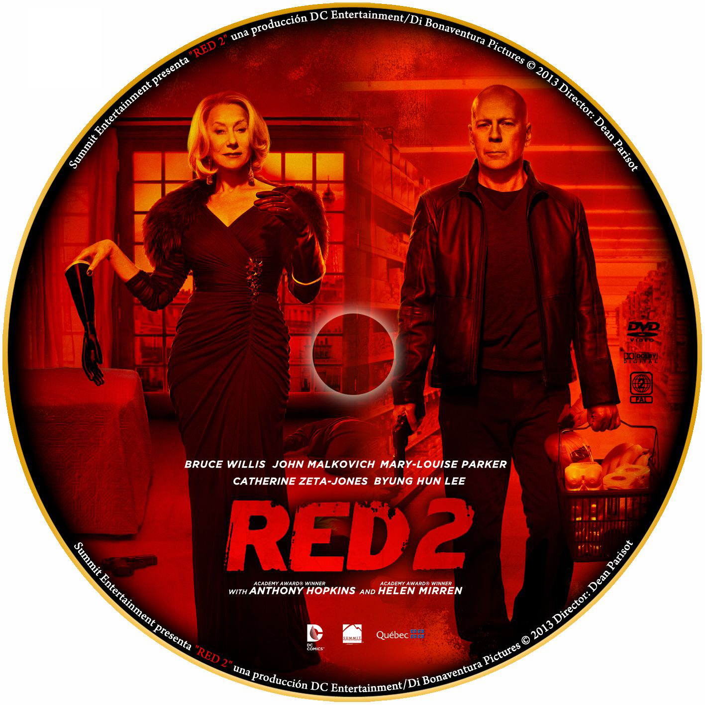 PB | DVD Cover / Caratula FREE: RED 2 - CD COVER 2013